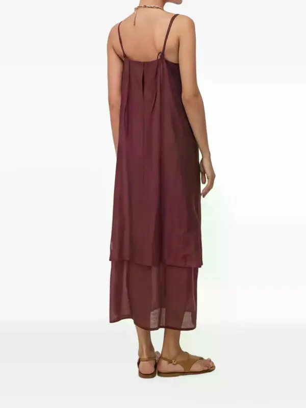 OTTOD'AME Layered Spaghetti Strap Maxi Dress