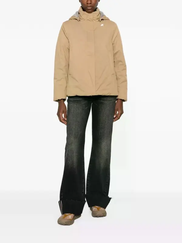 K-WAY Marlette Hooded Logo-patch Jacket