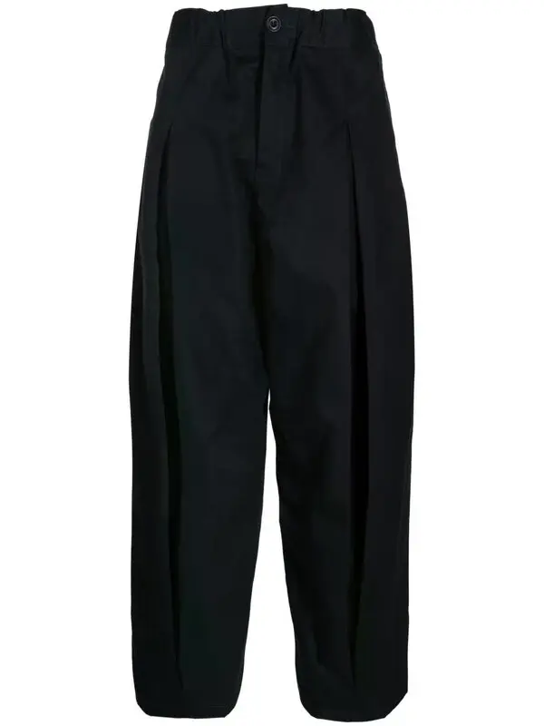 SAGE NATION Box-pleat Wide-leg Trousers