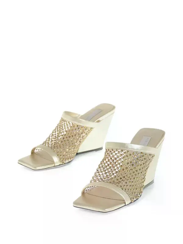 Stella McCartney Rhinestone-embellished Mesh Sandals