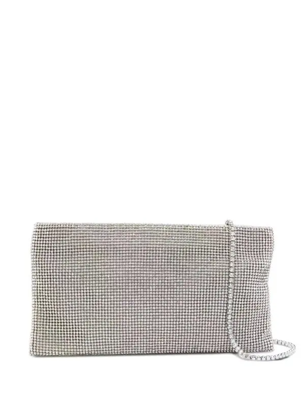 Benedetta Bruzziches La Petite Crystal Embellished Clutch - Silver