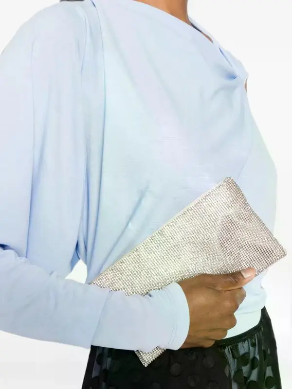 Benedetta Bruzziches La Petite Crystal-embellished Clutch Bag - Silver