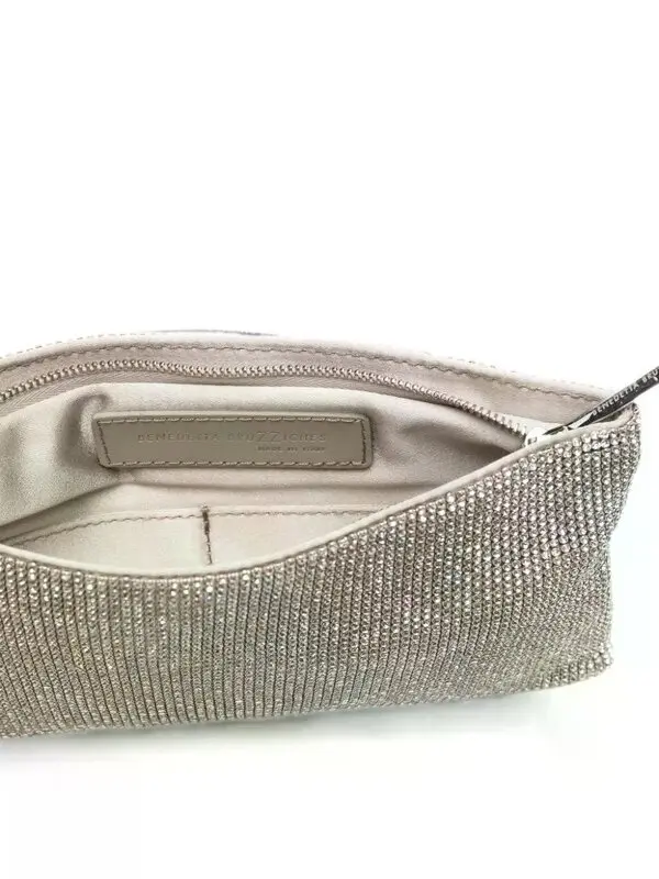 Benedetta Bruzziches La Petite Crystal-embellished Clutch Bag - Silver