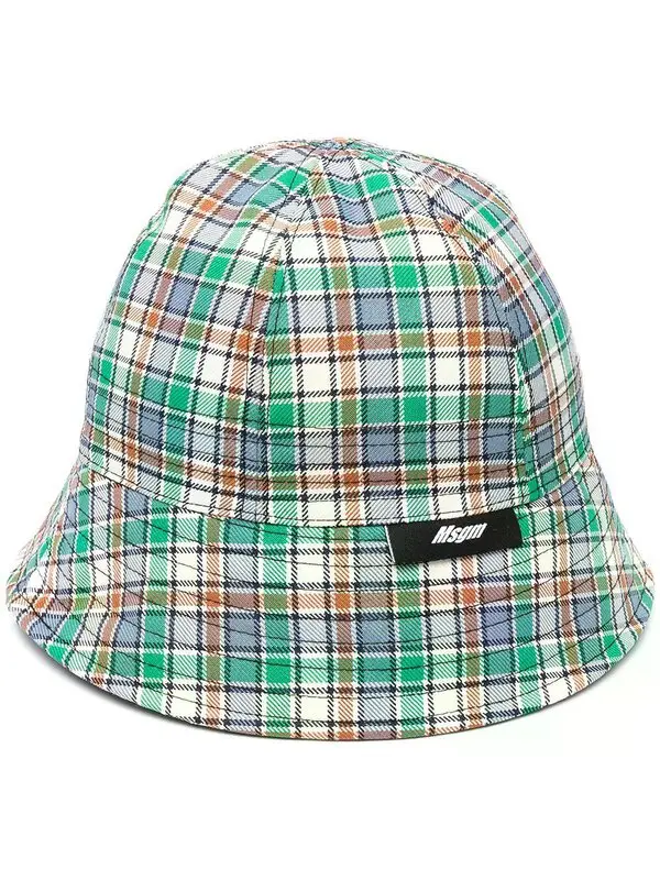 MSGM Check-print Bucket Hat