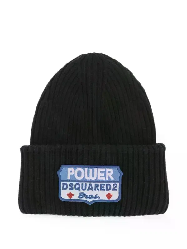 Dsquared2 Embroidered Logo-patch Beanie Hat