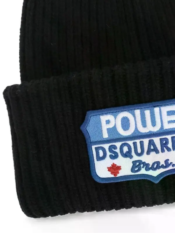 Dsquared2 Embroidered Logo-patch Beanie Hat