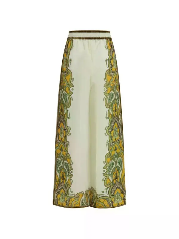 ALEMAIS Paisley Print Wide Leg Pants