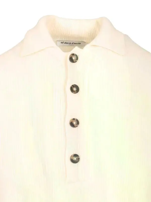 AL DUCA D’AOSTA 1902 Ribbed-knit Polo Shirt
