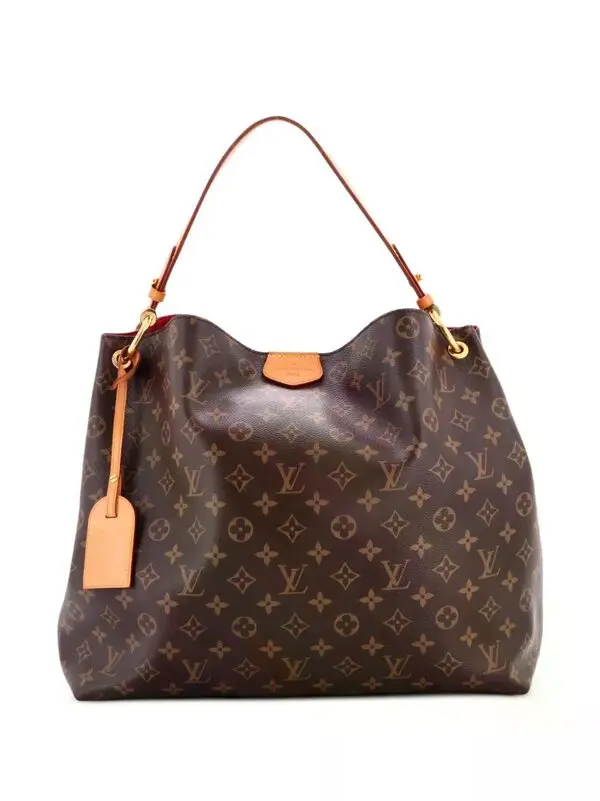 LOUIS VUITTON Monogram Canvas Mm Hobo Bag - Brown