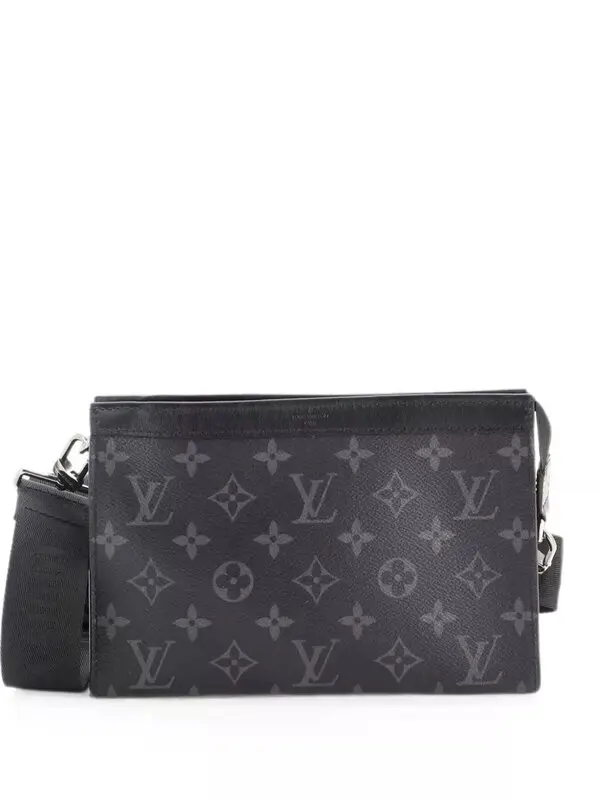 LOUIS VUITTON Gaston Wearable Wallet Monogram Eclipse Canvas Crossbody Bag
