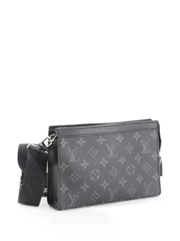 LOUIS VUITTON Gaston Wearable Wallet Monogram Eclipse Canvas Crossbody Bag