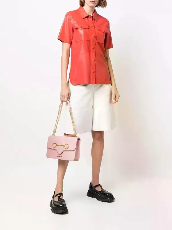 Moschino Heart Detail Shoulder Bag