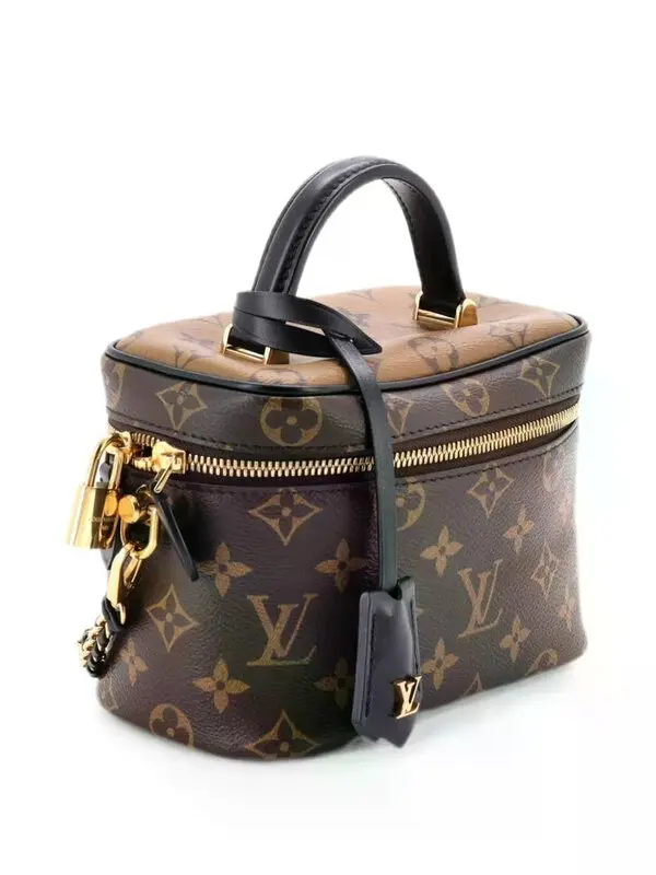 LOUIS VUITTON Vanity Handbag Reverse Monogram Canvas Pm Satchel