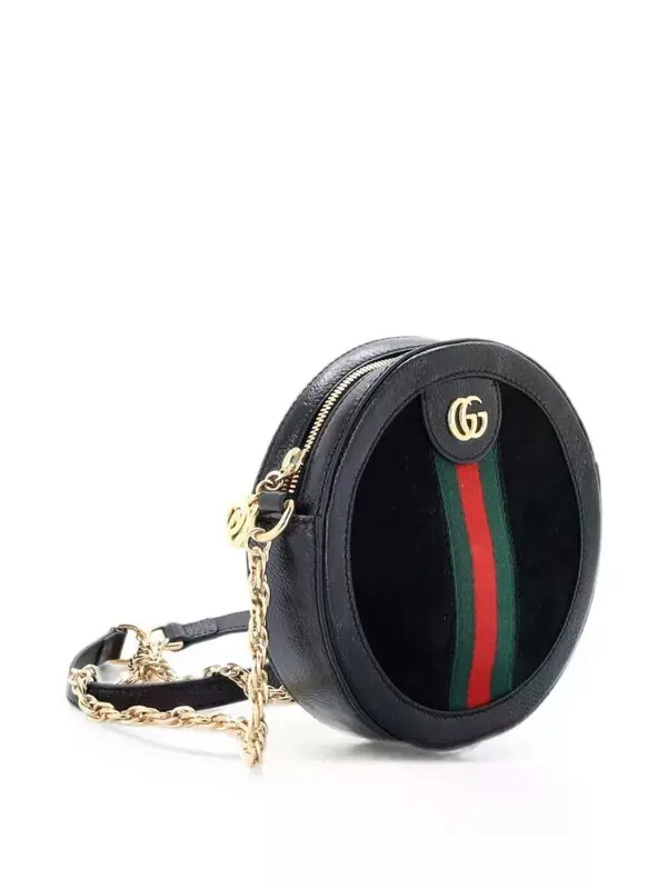 Gucci Ophidia Round Shoulder Bag Suede Mini