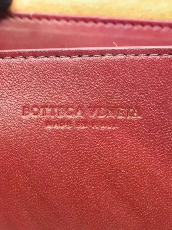 Bottega Veneta Mini Cassette Maxi Intrecciato Shoulder Bag - Red