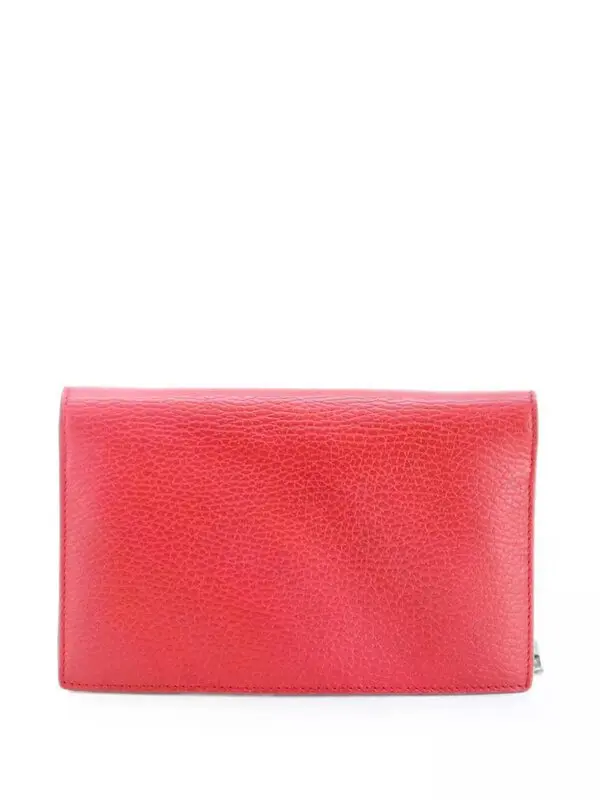 Gucci Interlocking Wallet On Chain Leather Crossbody Bag