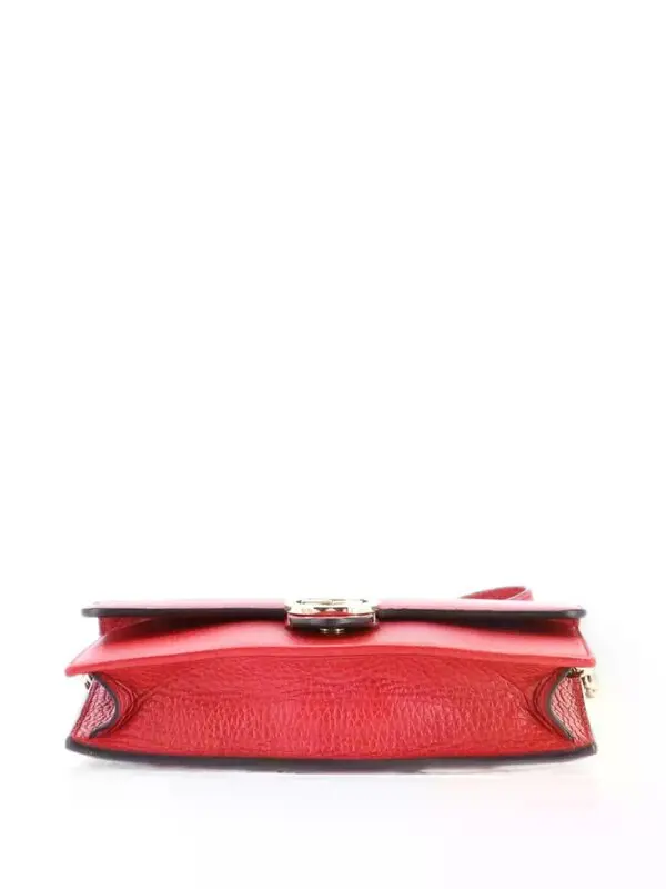Gucci Interlocking Wallet On Chain Leather Crossbody Bag