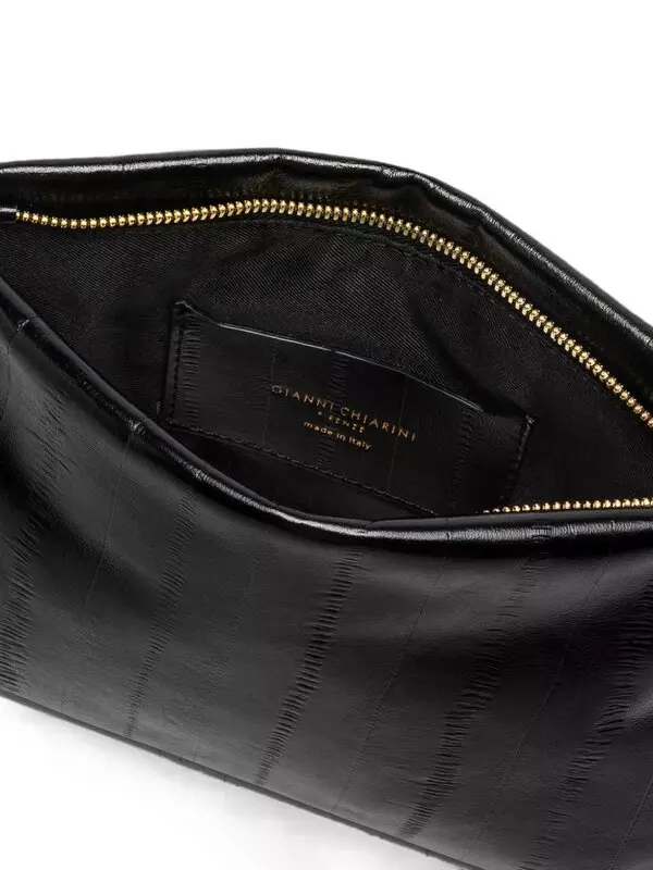 GIANNI CHIARINI Medium Eel-effect Tote Bag With Knotted Handle