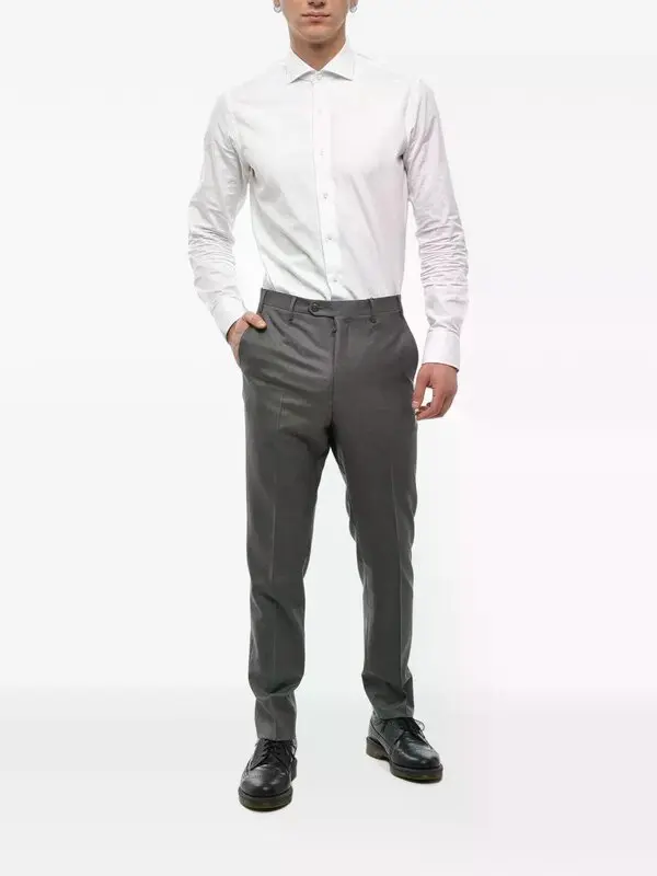 Corneliani Tailored Trousers With Pressed Crease