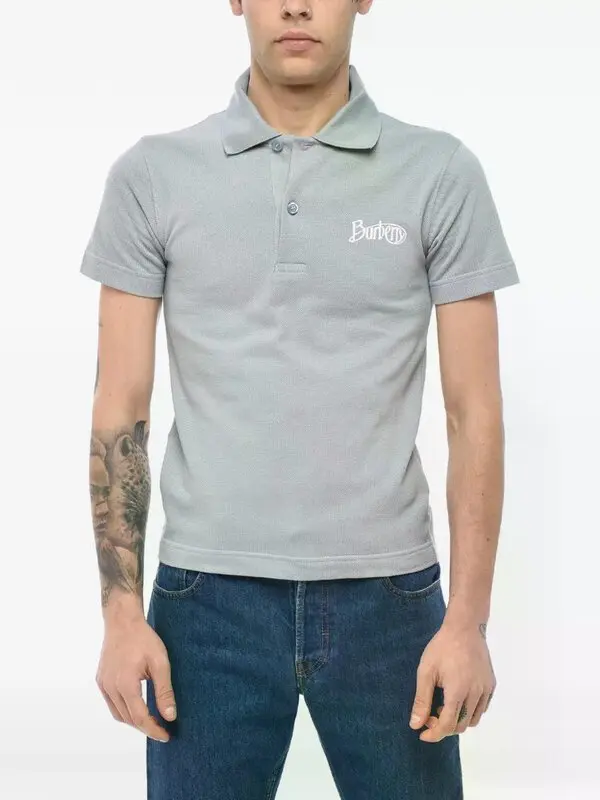 Burberry Logo-embroidered Polo Shirt
