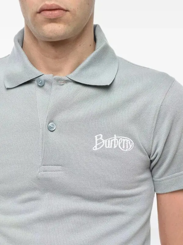 Burberry Logo-embroidered Polo Shirt
