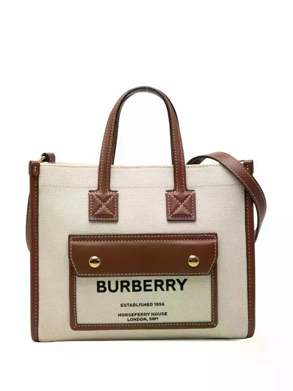 Burberry 2000-2017 Mini Canvas Freya Tote Satchel