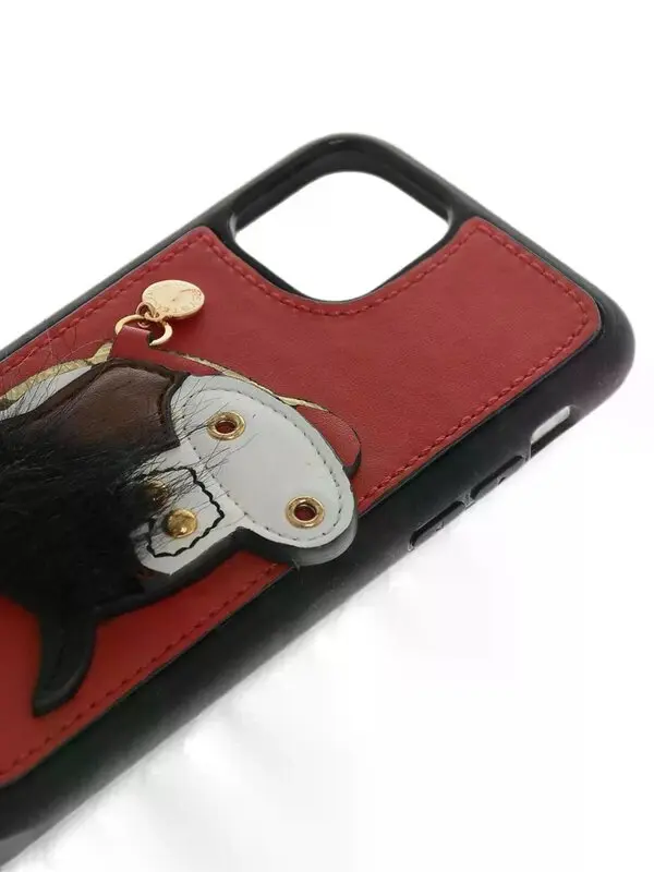 Stella McCartney Horse-patchwork Strap Iphone 11 Pro Case - Red
