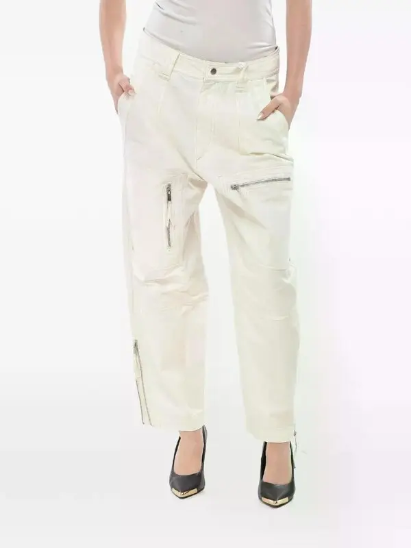Isabel Marant Étoile Multi-pocket Cotton Trousers - Neutrals