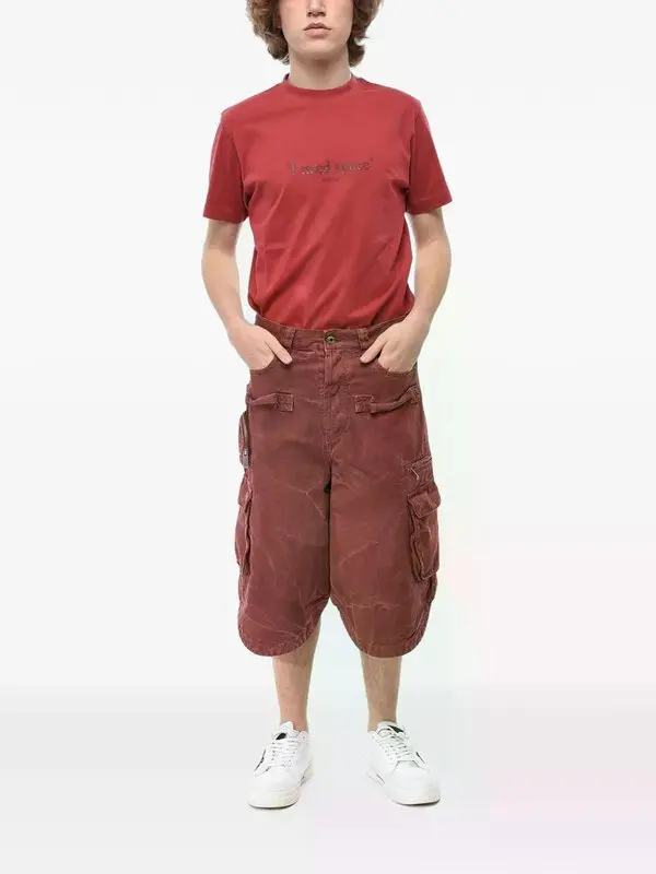 Off-White Multi-pocket Garment-dyed Shorts