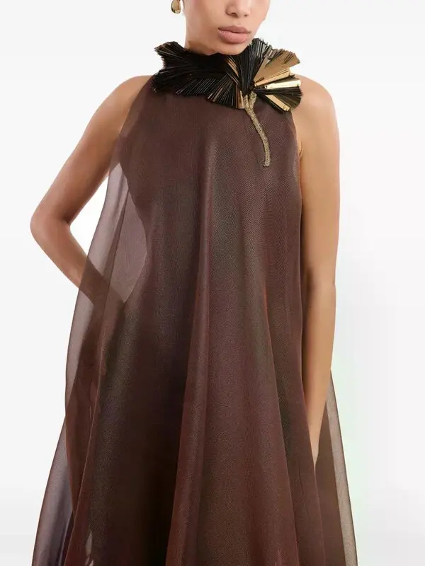 GEMY MAALOUF Pleated-ruffle Tiered Dress