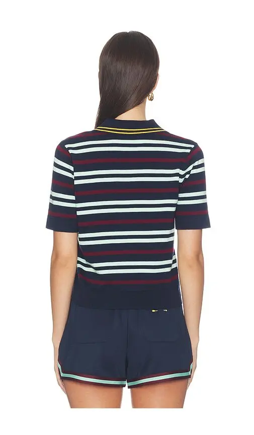 The Upside Archie Collared Knit Polo Top In . Also