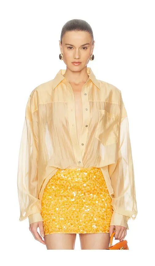 CAMILA COELHO Liora Top - Yellow