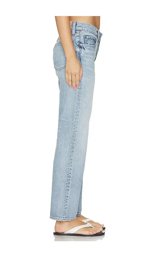 Moussy Vintage Covington Straight Low Jeans - Blue