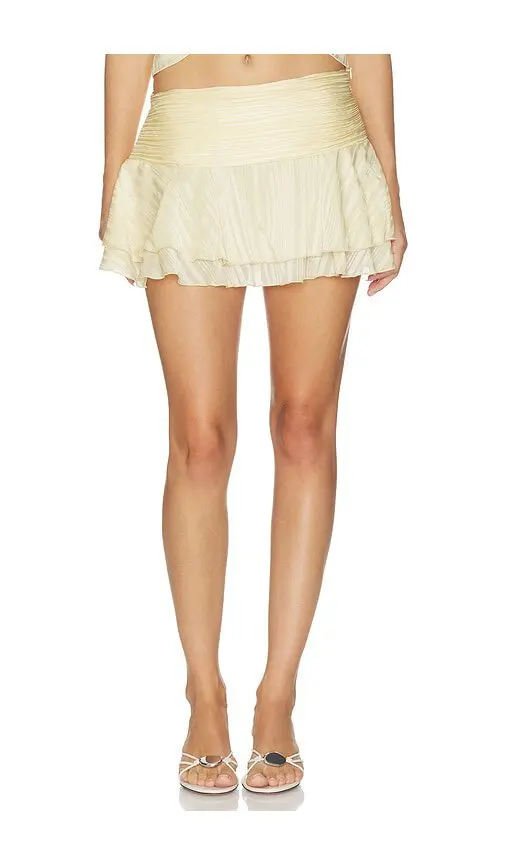 MORE TO COME Harbor Mini Skirt - Yellow