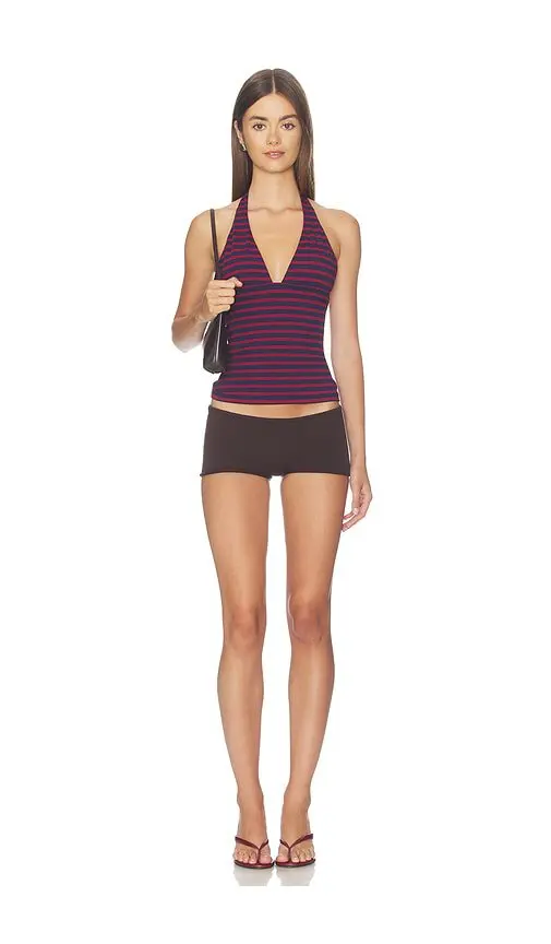 ODDLI Striped Halter Top