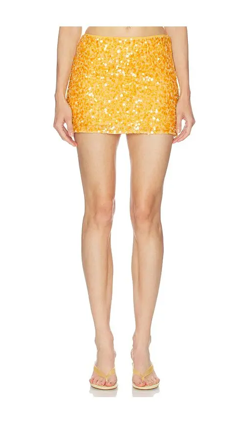 CAMILA COELHO Solena Mini Skirt In . Also - Yellow