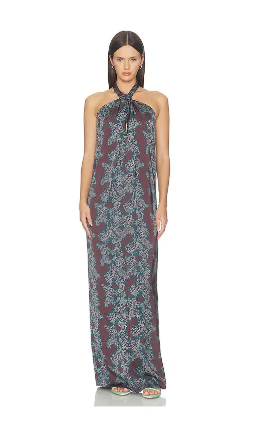 CAMILA COELHO Lina Gown - Chocolate