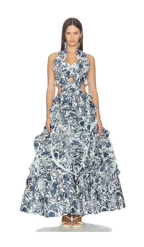 Cult Gaia Wynter Dress With Ruffled Layers