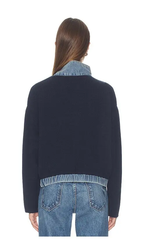 Blanknyc Denim Track Jacket In . Also