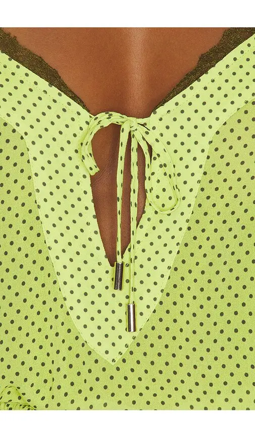 AFRM Buckley Romper With Lace Trim