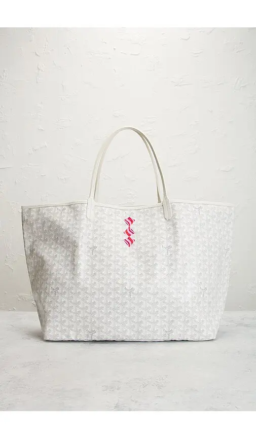 FWRD RENEW Goyard Saint Louis Gm Tote Bag - White