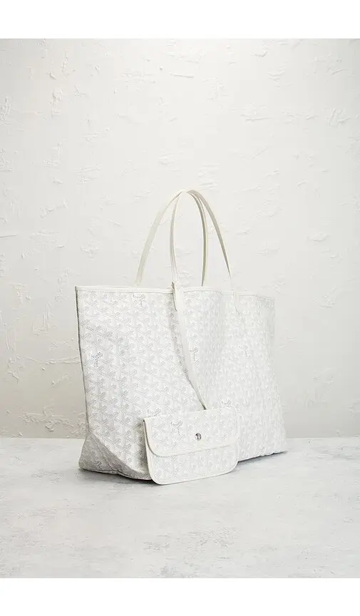 FWRD RENEW Goyard Saint Louis Gm Tote Bag - White