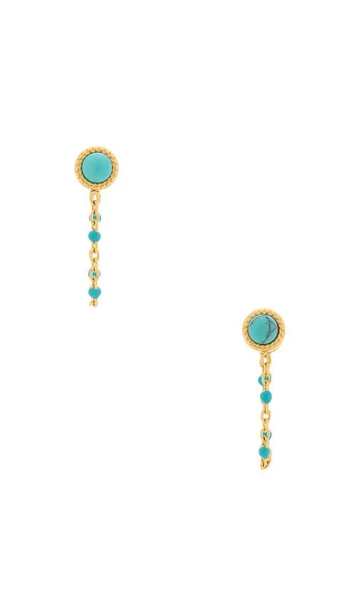 PETIT MOMENTS Turquoise Drop Earrings