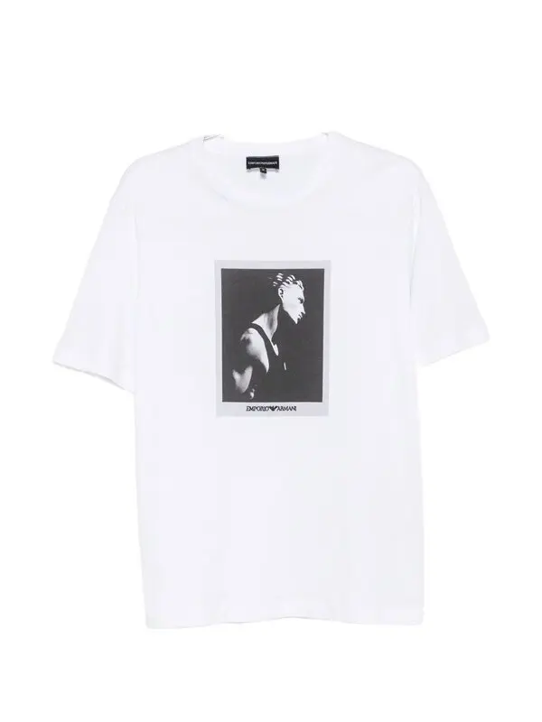 Emporio Armani Printed Cotton T-shirt