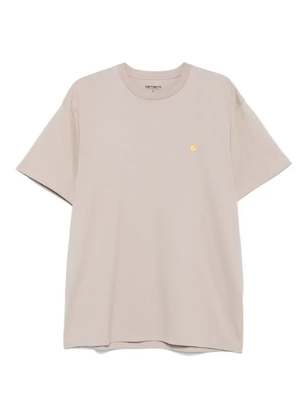 Carhartt Work In Progress Logo Cotton T-shirt - Grey