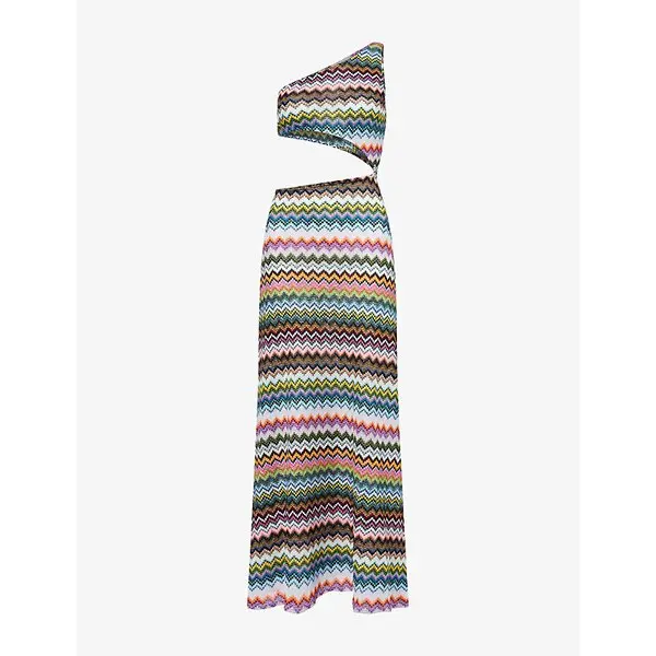 Missoni Cut-out Chevron Knitted Maxi Cover Up - Multi