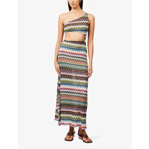 Missoni Cut-out Chevron Knitted Maxi Cover Up