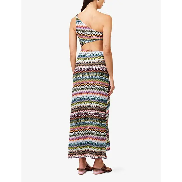 Missoni Cut-out Chevron Knitted Maxi Cover Up