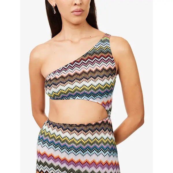 Missoni Cut-out Chevron Knitted Maxi Cover Up