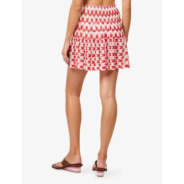 Missoni Floral-print Knitted Mini Skirt